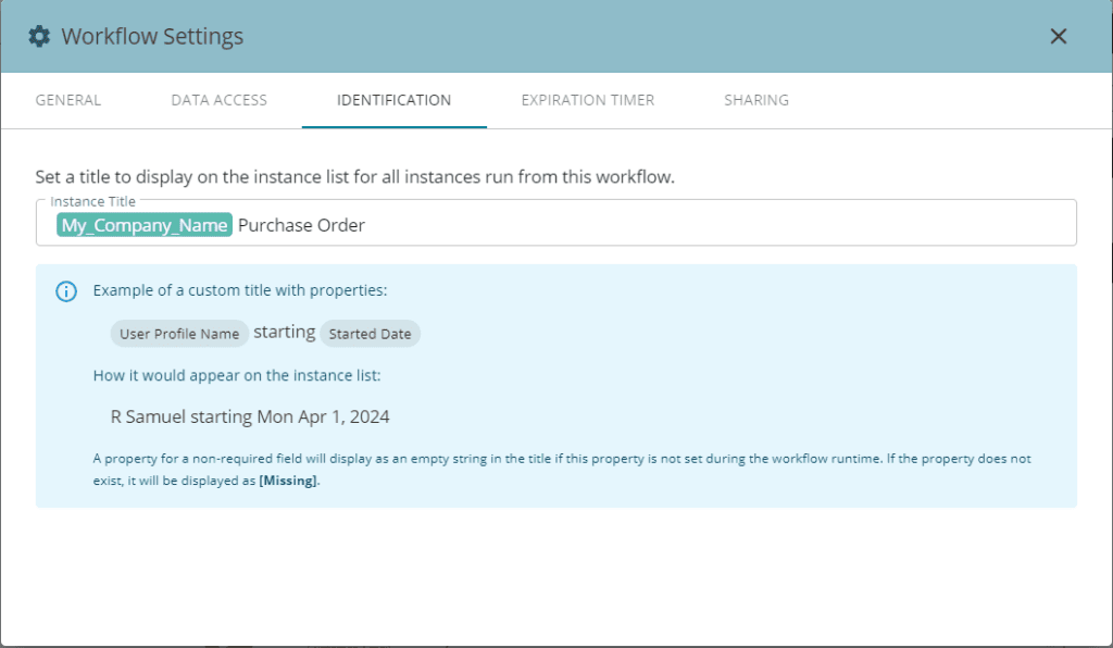 Workflow Settings | Docubee
