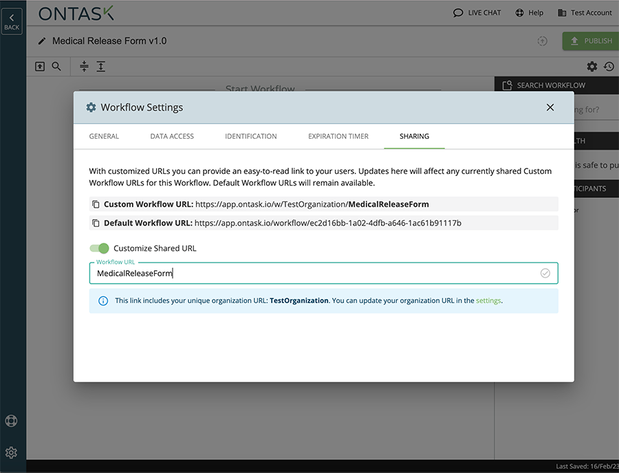Customized Workflow URLs | Docubee