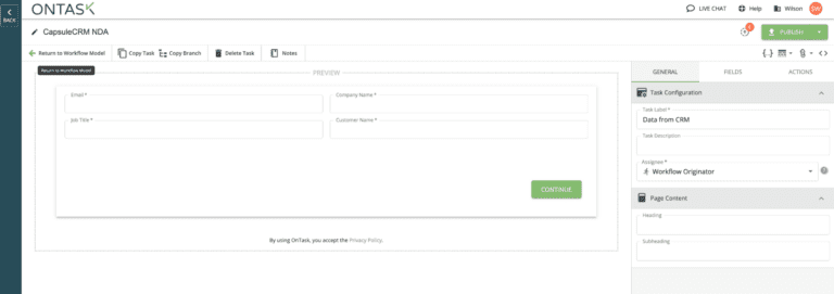 Capsule CRM Integration via Zapier | Docubee