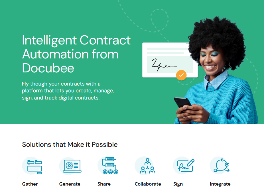 Intelligent Contract Automation from Docubee | Fact Sheet