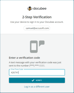 Two-Factor Authentication | Docubee