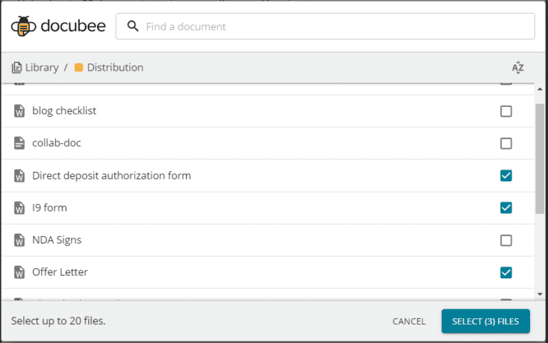 Send a Document Packet for Signature | Docubee